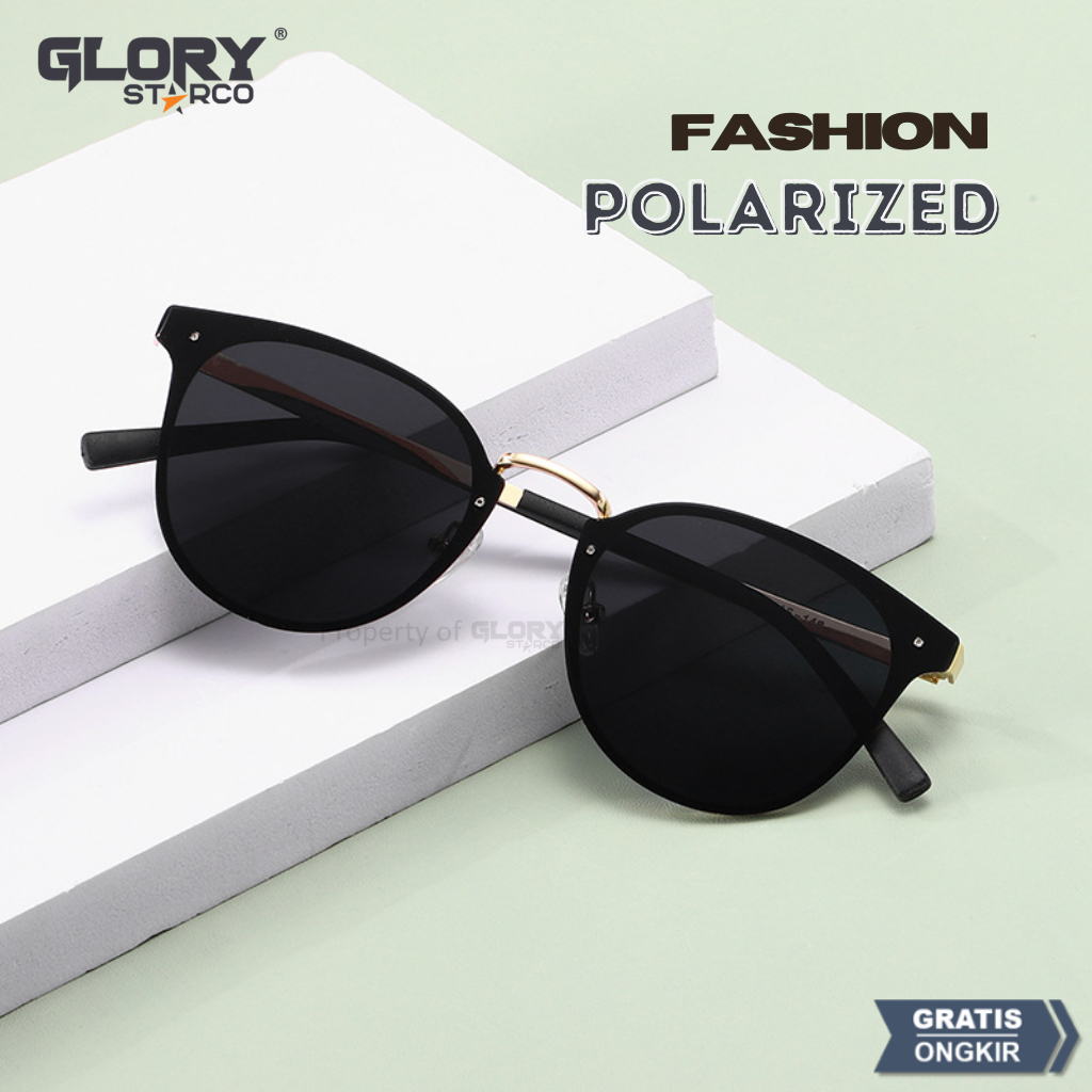Jual Kacamata Hitam Polarized Gaya Trendy Anti UV Pria Wanita Kekinian | Shopee Indonesia