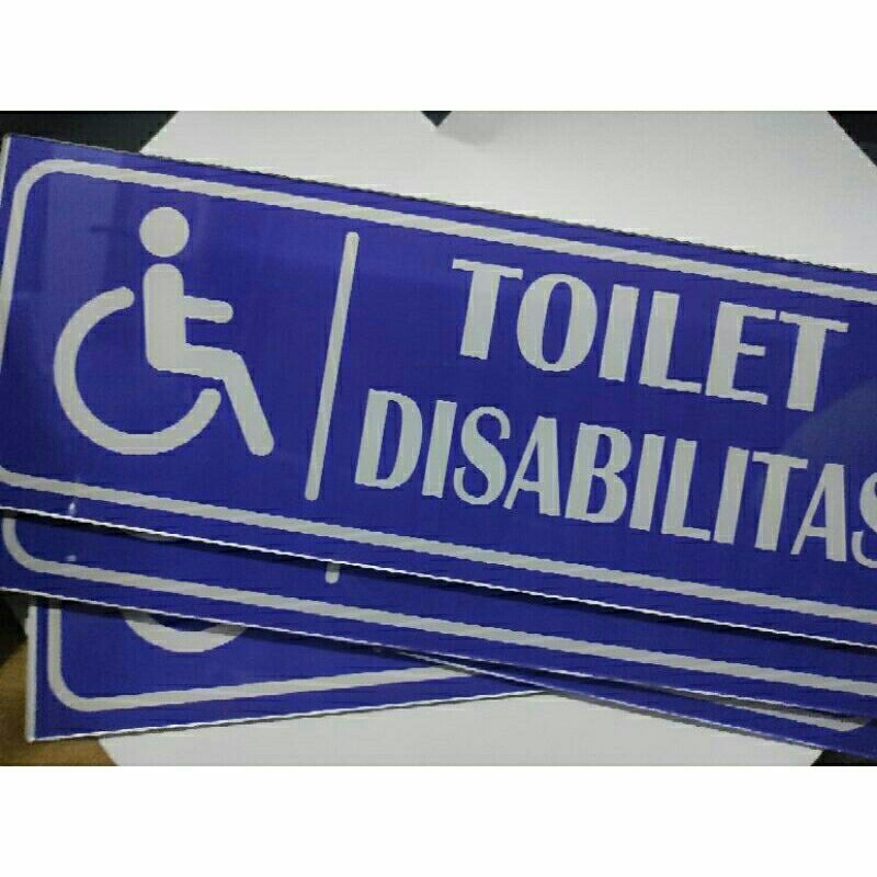 Jual Akrilik toilet disabilitas / stiker toilet difable | Shopee Indonesia