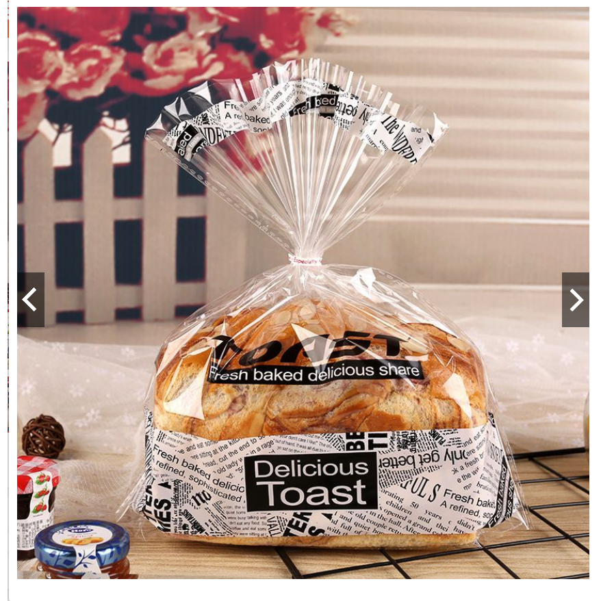 Jual 100pcs plastik roti tawar plastik rotar kantong kemasan roti ...