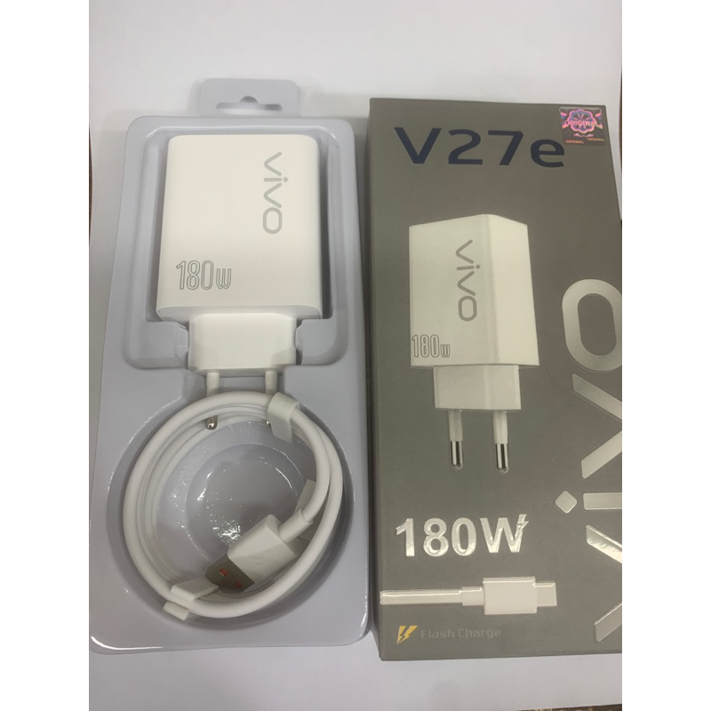Jual New Charger Vivo V27e/Y11/V29E 5G 180W Super Vooc Fast charging ...