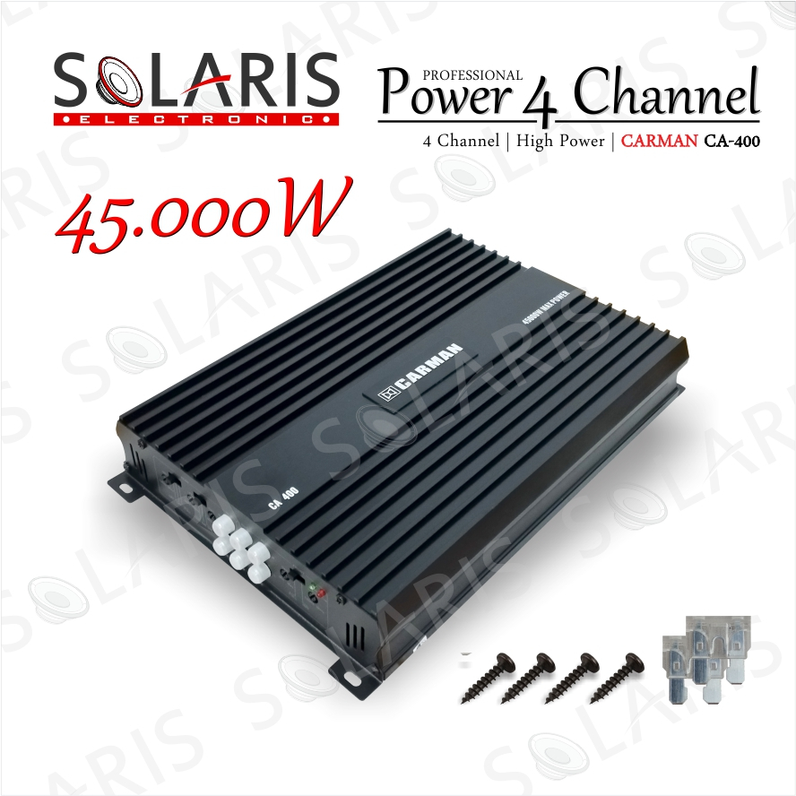 Jual POWER MOBIL MURAH 4 Channel 45.000 Watt CARMAN CA-400 | Shopee ...