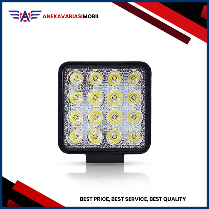 Jual LED TEMBAK SOROT LED KOTAK 16 MATA 48 WATT TEBAL 55mm | Shopee ...