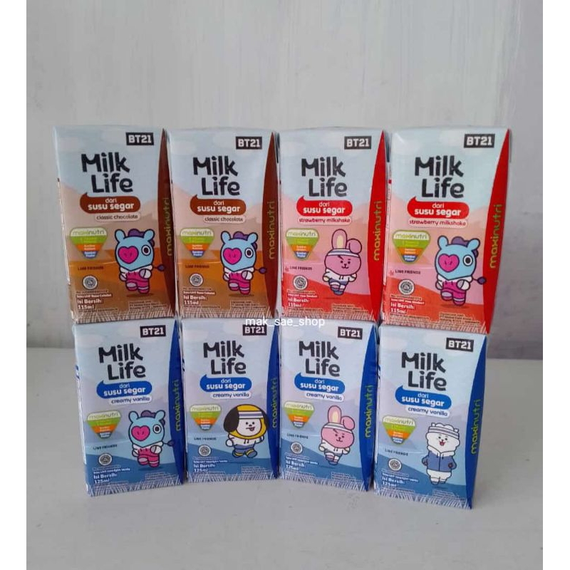 Jual SUSU KOTAK UHT MILK LIFE 125ML (1PCS) | Shopee Indonesia