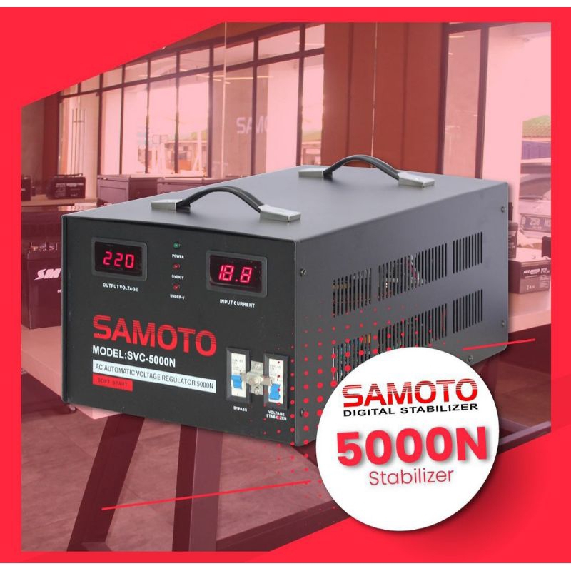 Jual SVC 5000N STABILIZER SAMOTO 5000VA AVR STAVOLT SERVO MOTOR ...