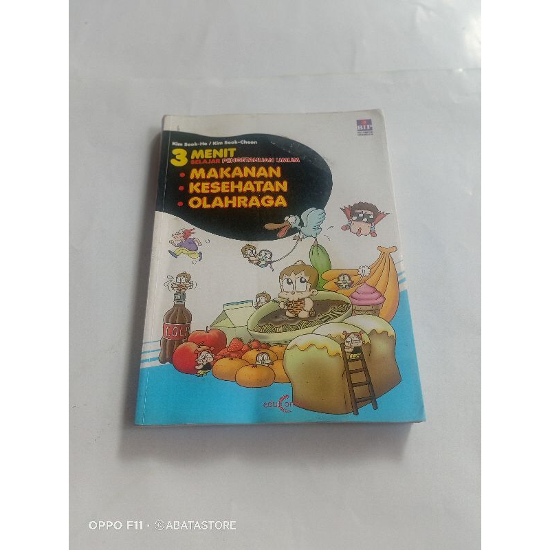 Jual KOMIK 3 MENIT BELAJAR PENGETAHUAN UMUM MAKANAN KESEHATAN OLAHRAGA ...