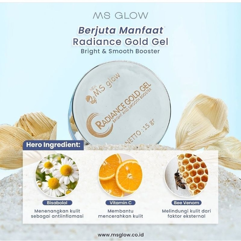 Jual Radiance Gold Msglow /Whitening booster MSGLOW Original | Shopee Indonesia