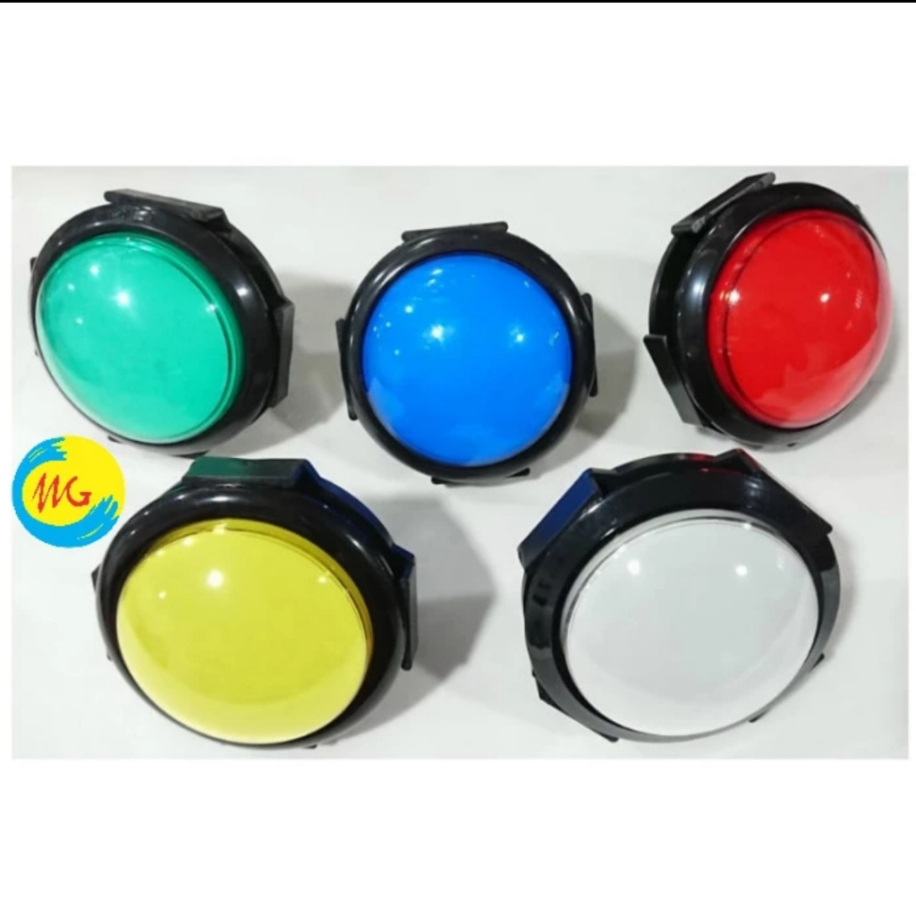 Jual Tombol Arcade CEMBUNG BIG DingDong PushOn Button Kuis Quiz 10cm ...