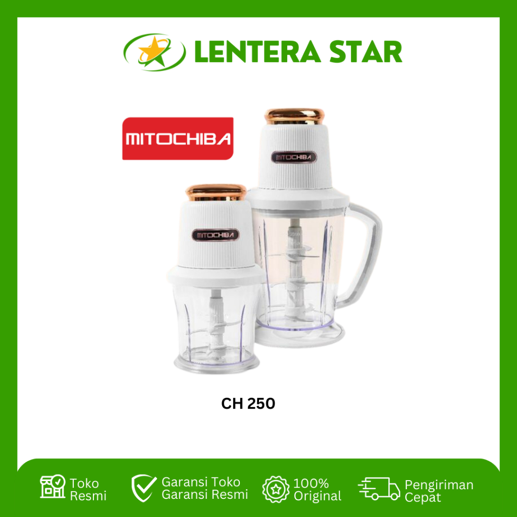 Jual Food Chopper Mito Mitochiba CH-250 CH 250 2in1 Jumbo 2 Liter + 700 ...