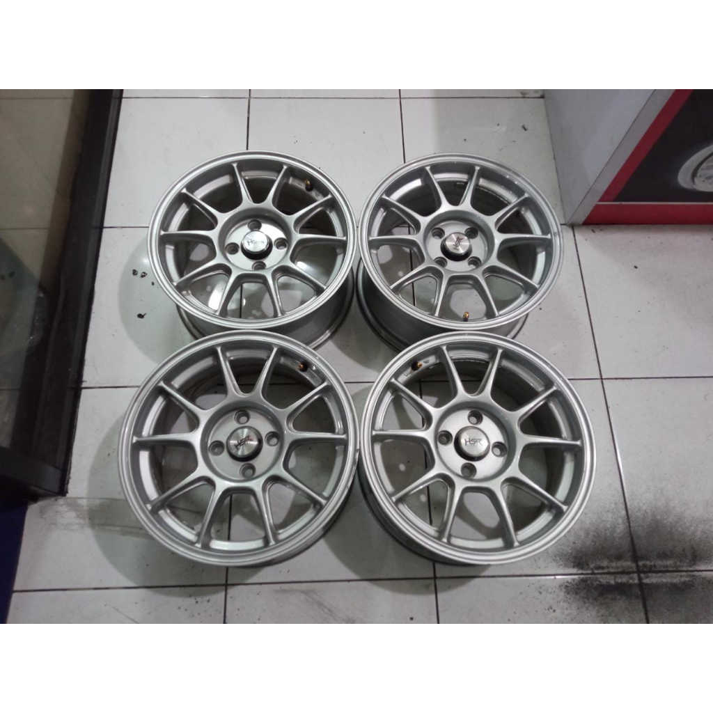 Jual Velg Murah Bekas Hsr Zico R15 Baut 4x100 Silver Modifikasi Velg ...