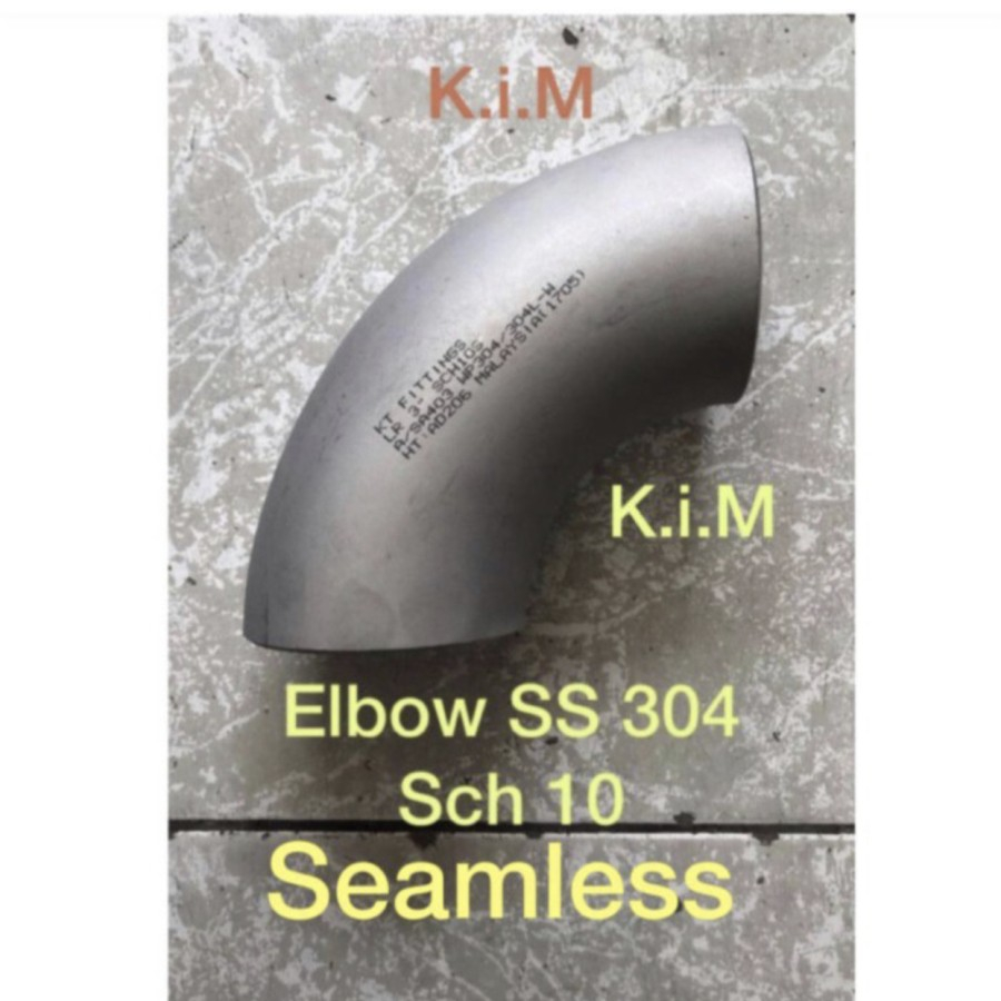 Jual 4" inch Elbow Seamless /knee sch 10 -ss304 Stainless Sus SS 304 ...