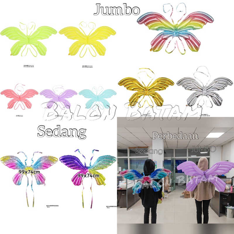 Jual Balon Foil Sayap Kupu Kupu | Shopee Indonesia