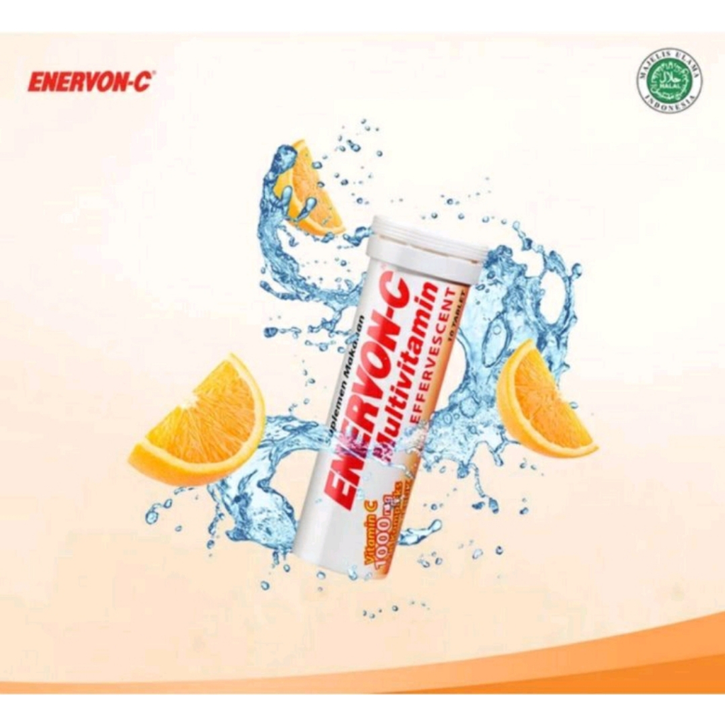 Jual Enervon C Effervescent Tube 10 Tablet Multivitamin | Shopee Indonesia
