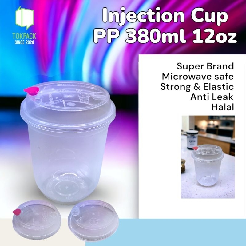 Jual GELAS PLASTIK 12 Oz BOBA / CUP INJECTION 380ML OVAL/ CHEESE TEA ...