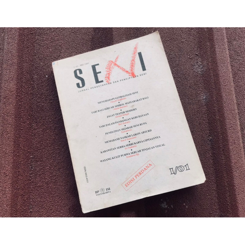 Jual SENI Jurnal Pengetahuan dan Penciptaan Seni 01 - Mei 1991 (Edisi ...