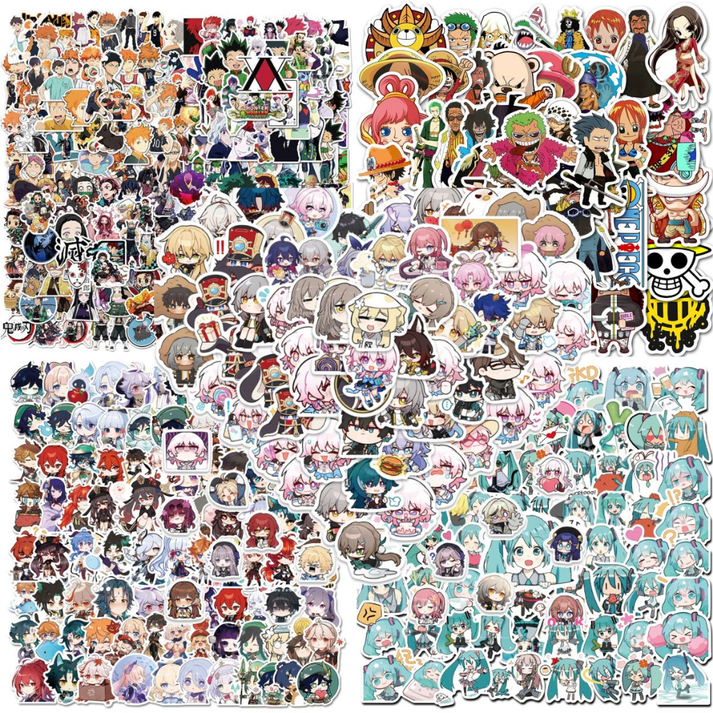 Jual Stiker Anti Air Berbagai Macam Anime Sticker Honkai Ghibli Jujutsu ...