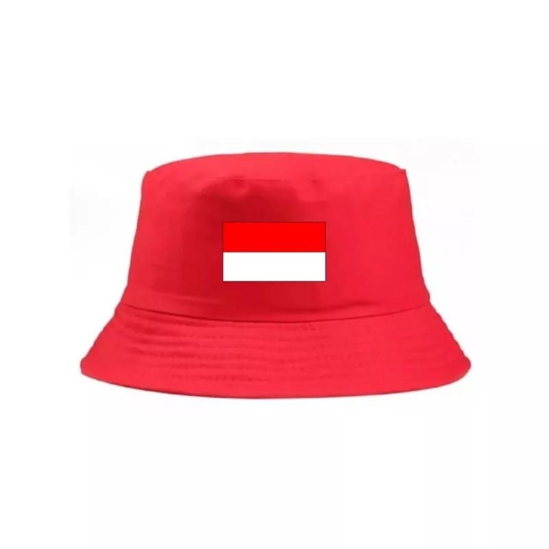 Jual TOPI BUCKET HATS BENDERA INDONESIA MERAH PUTIH | Shopee Indonesia