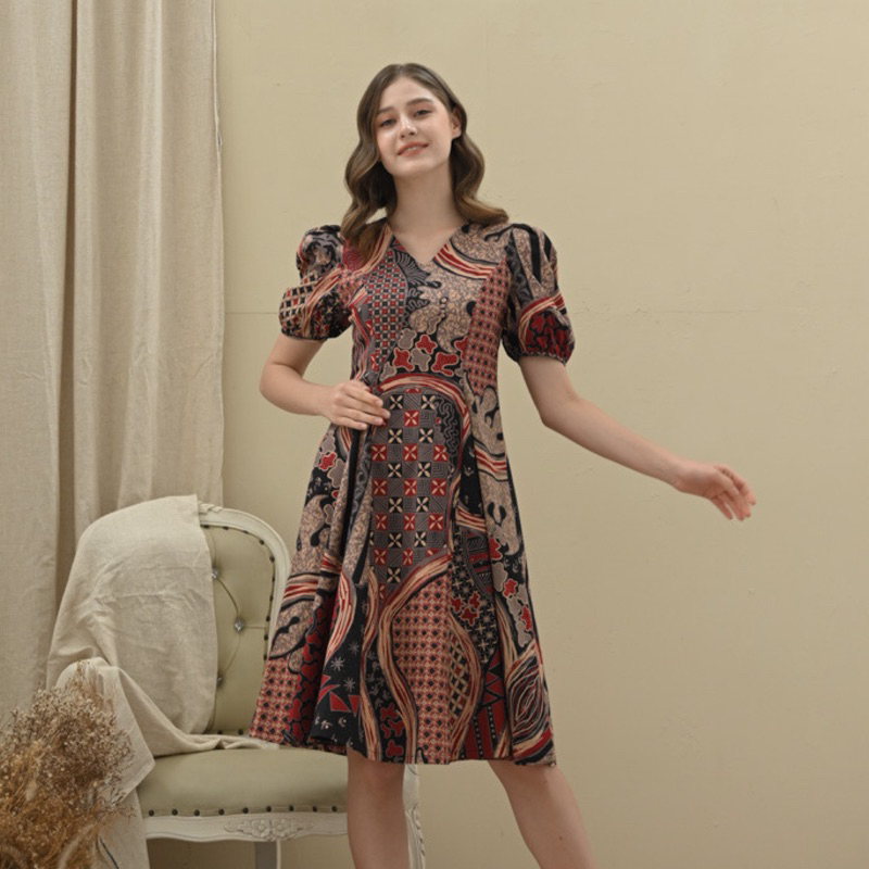 Jual 319 Series/ Dress Batik Wanita/ Batik Modern/ Seragam Batik ...