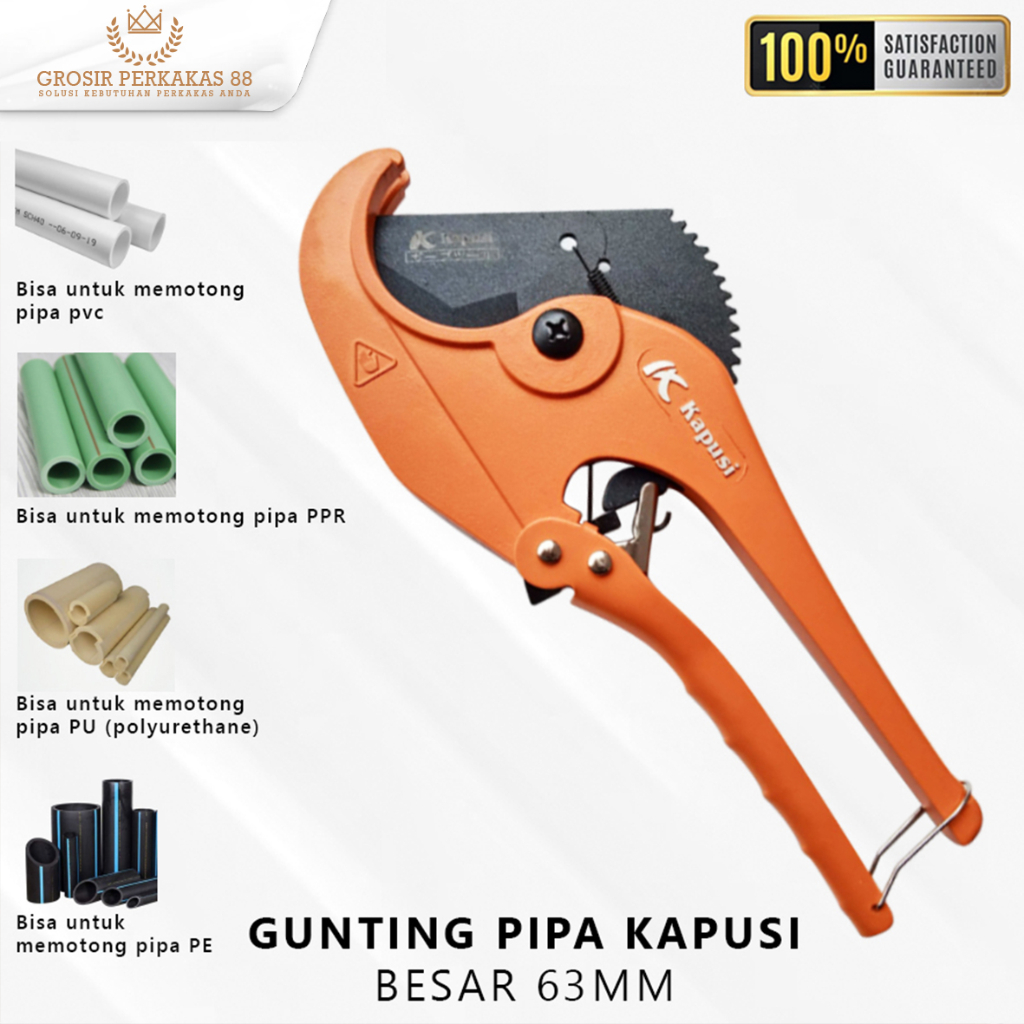 Jual Pemotong Paralon Pipe Cutter Gunting Pipa Pvc Besar Kapusi HD 63 ...