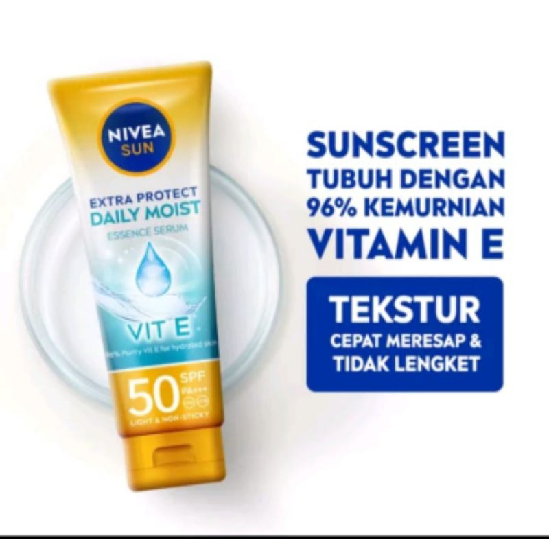 Jual Nivea Sun Essence Serum Daily Glow SPF 50 180ml - Daily Moist | Shopee Indonesia
