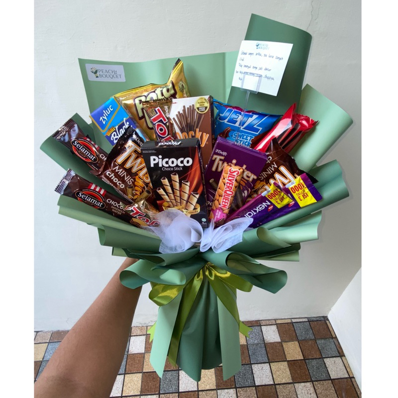 Jual Snack Bouquet Medium to large | Buket Jajan Mix Medan | Shopee ...