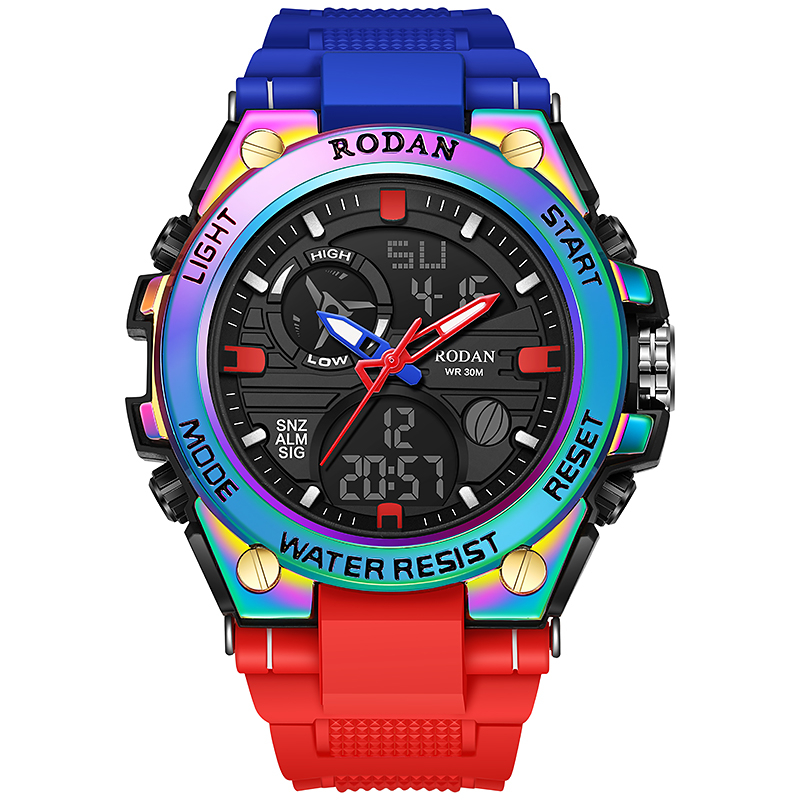 Jual RODAN SPORT 8002 JAM TANGAN OLAHRAGA DOUBLE TIME STOPWATCH WATER ...