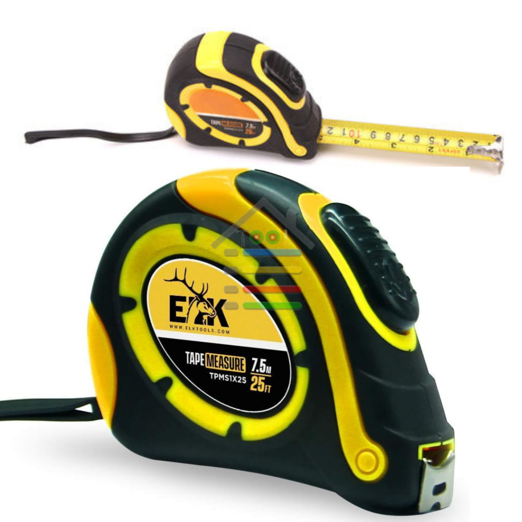 Jual METERAN TUKANG 5 / 7.5 / 10 METER MEASURING TAPE TEBAL 25MM KUNING ...