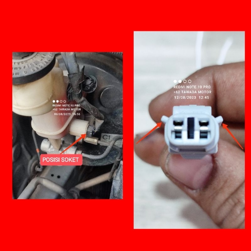 Jual SOKET CONECTOR BOOSTER MASTER REM TOYOTA 2PIN | Shopee Indonesia