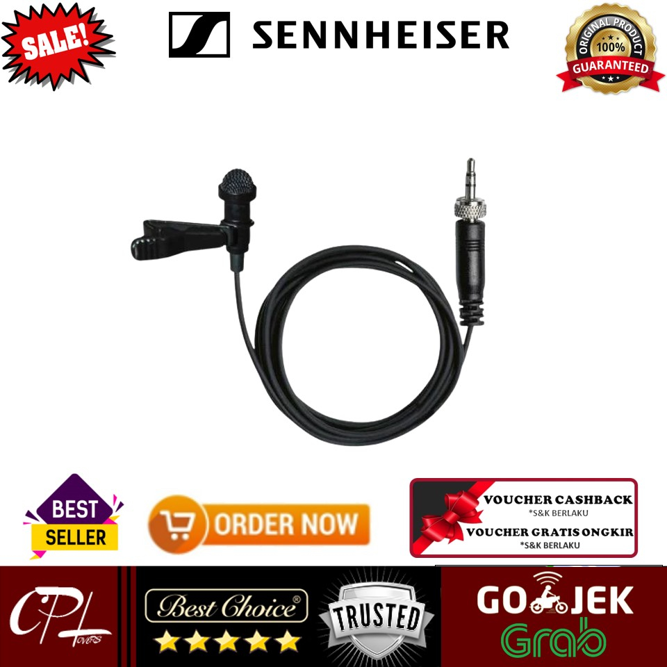 Jual Sennheiser ME-2 US Omnidirectional Lavalier Microphone with Locking 3.5mm Connector ...