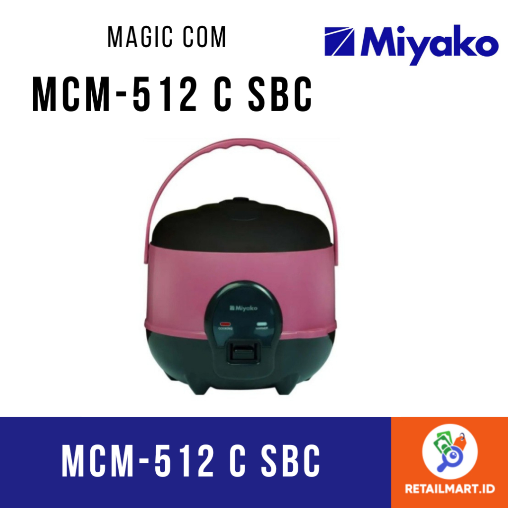 Jual MIYAKO: MCM-512 C SBC RICE COOKER 1.2 LITER 3IN1 | Shopee Indonesia