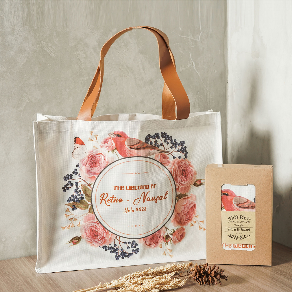 Jual BEST SELLER TAS SOUVENIR PERNIKAHAN BAHAN KANVAS POLYESTER ...