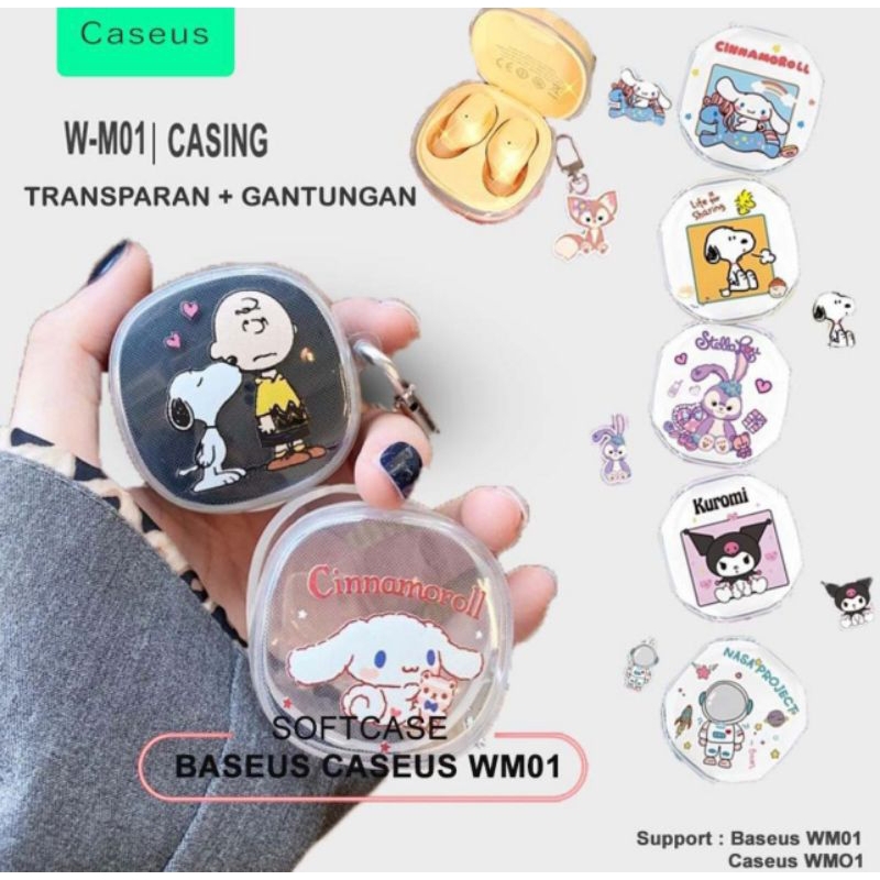 Jual Softcase Caseus Baseus WM01/WM02 Transparan Motif Kartun Anti ...