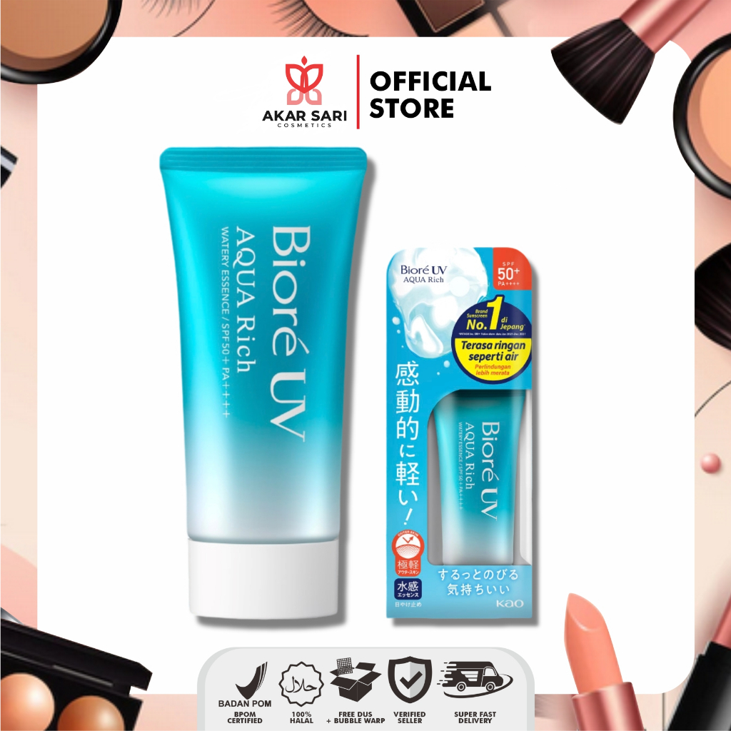 Jual BIORE UV AQUA RICH WATERY ESSENCE SPF 50+ PA++++ - Sunscreen 15 gr ...