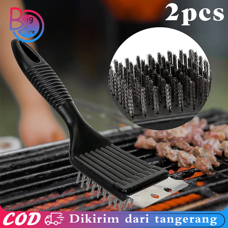 Jual 2pcs Sikat Kawat Gagang Panjang BBQ Grill Brush Grill Cleaner ...