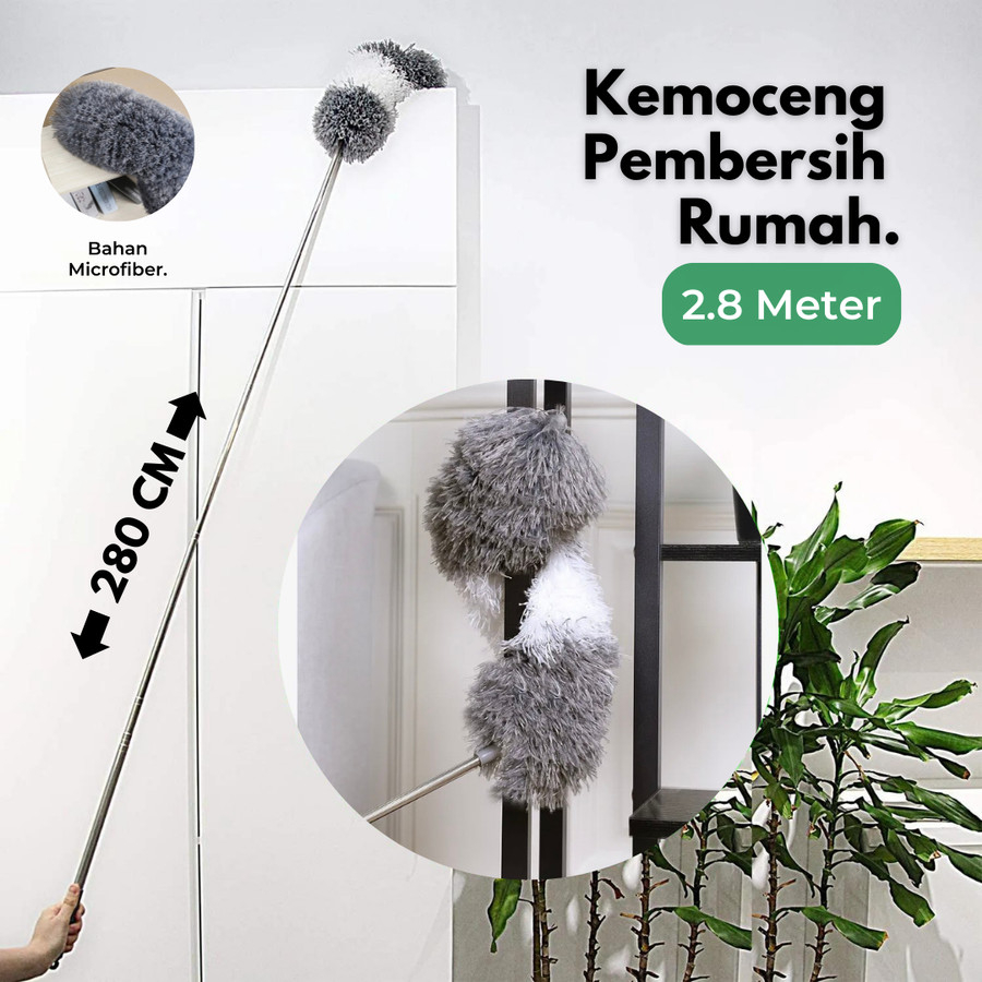 Jual Kemoceng Panjang Microfiber 280cm - 75cm Sulak Pembersih Rumah ...