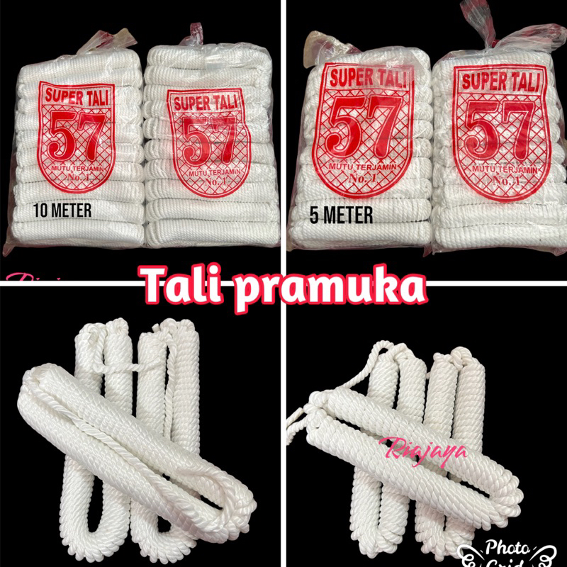 Jual TALI Pramuka Tali Marlon Tali putih 5 meter 10 meter Tali Tambang ...