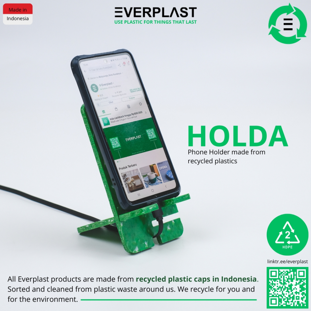 Jual Phone Holder Everplast Stand HP/Dudukan Handphone Recycled Plastic ...