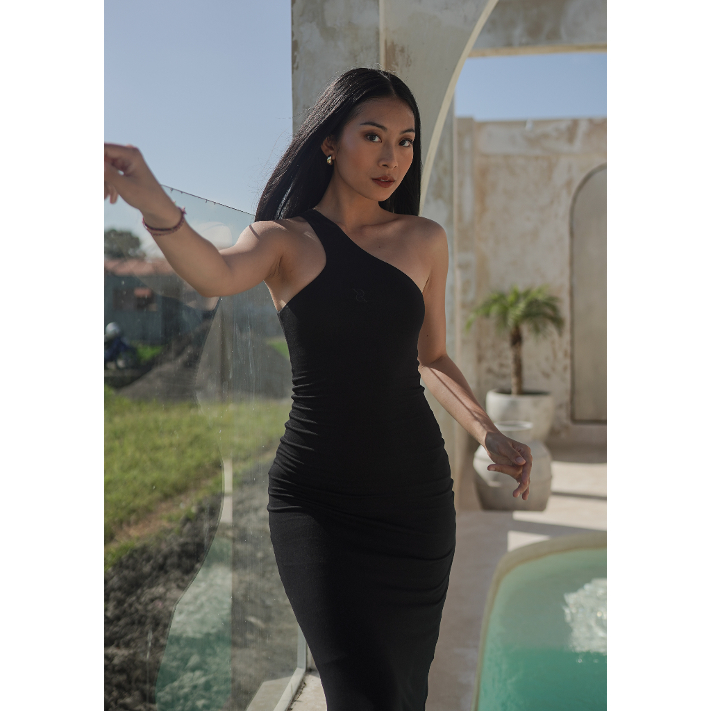Jual Wear Rame - The Paige One Side Strap Dress | Shopee Indonesia