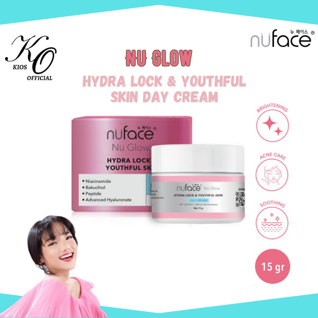 Jual Nuface Nu Glow Hydra Lock & Youthful Facial Wash 80g | Toner 100ml ...