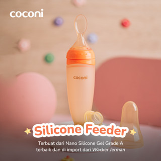 Jual Coconi Silicone Baby Feeder Spoon | Sendok Botol Makan Bayi MPASI ...
