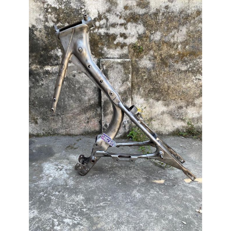 Jual Rangka CB 100 Rangka Tatanan Jejeg Sudah Segrek K2 Begel Panjang Bahan Rangka Depan Megapro ...