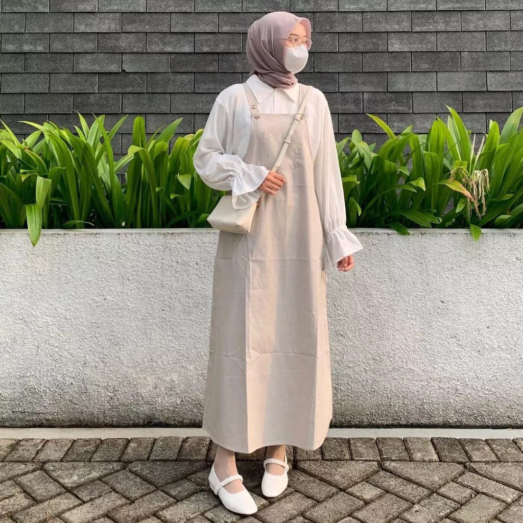 Jual HARUKA OVERALL JUMPSUIT ROK COTTON DRILL PLAYSUIT WANITA POCKET ...