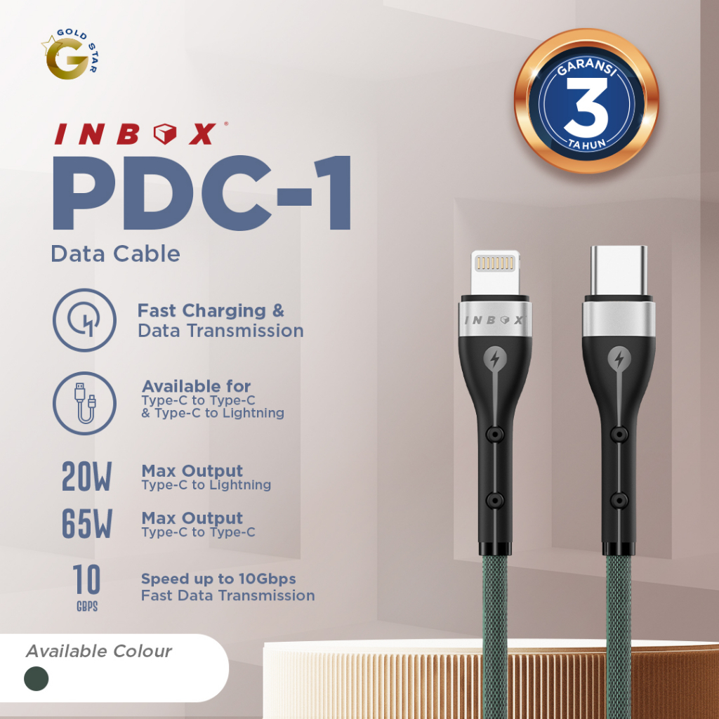 Jual Inbox PDC-1 Kabel Data Type-C to Type-C 60W Fast Charging Android | Shopee Indonesia