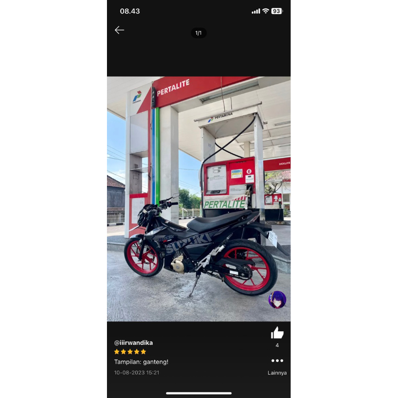 Jual Striping Set Stellar Blue Satria Fu Fi Tulisan Raider Fi Original ...