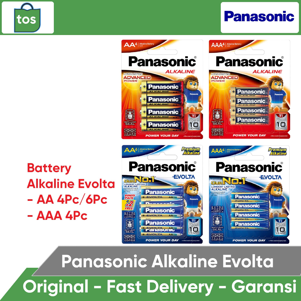 Jual Panasonic Battery Alkaline Evolta Premium Quality Baterai AA AAA Size | Shopee Indonesia