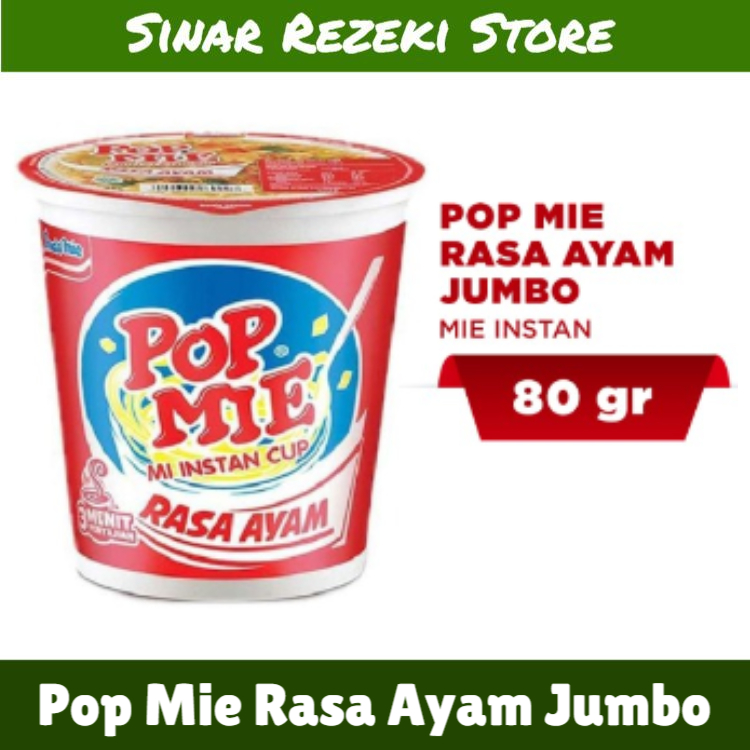Jual Pop Mie Rasa Ayam Jumbo / popmie Ayam / Mie Instan / Pop Mie ...