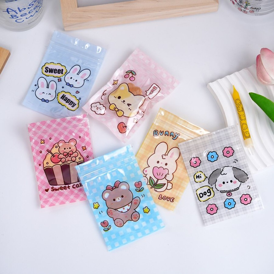 Jual DY PACK PLASTIK ZIPLOCK MINI MOTIF LUCU AESTHETIC 7x11.5 CM ZIPPER ...
