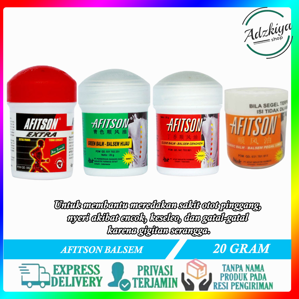 Jual AFITSON 18 GR/13 GR BALSEM PEGEL LINU/balsem geliga/balsem ...