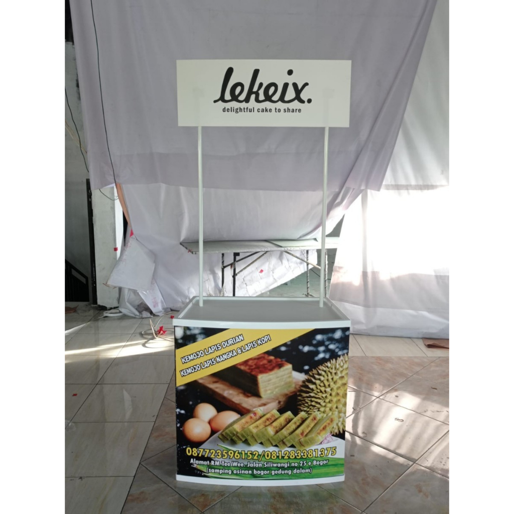 Jual Event Desk / Booth Portable / Custom Meja Portable Printing / SBY ...