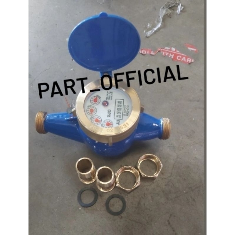 Jual Meteran Air Water Meter OPX 3/4"inchi Drat Kuningan | Shopee Indonesia