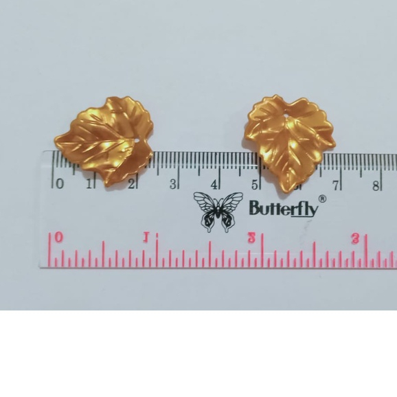 Jual Mote Manik Daun Anggur Emas Bahan Bunga Akrilik Kemasan 1/2 Pon ...